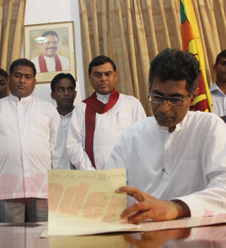 Ranawaka assumes duties…