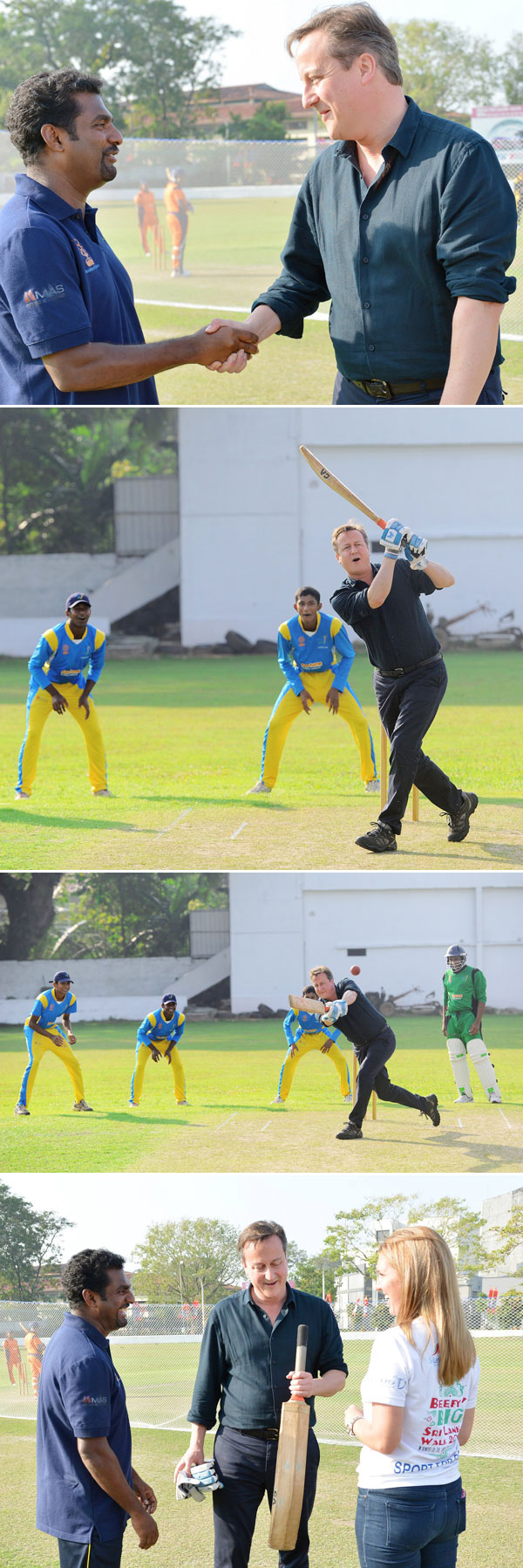 VIDEO: Cameron displays cricket skills...