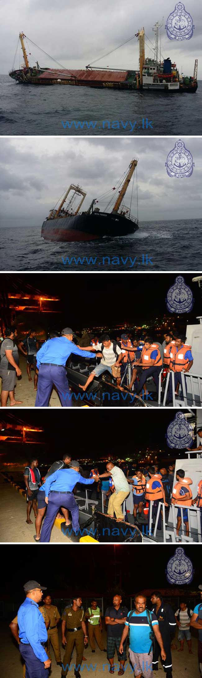 Navy rescues seamen onboard distressed merchant vessel
