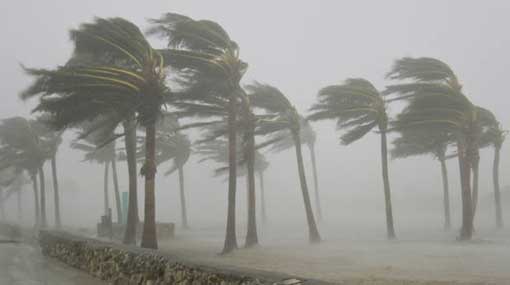 Possibility of strong winds in several areas