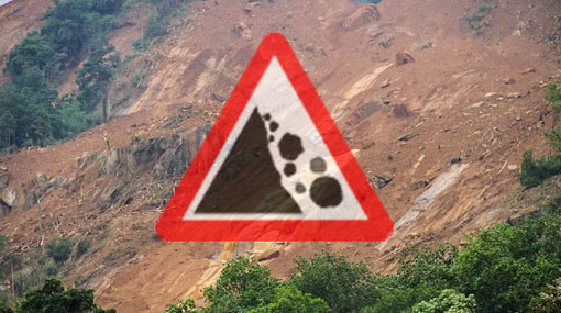 Four districts warned of pre-landslide signs
