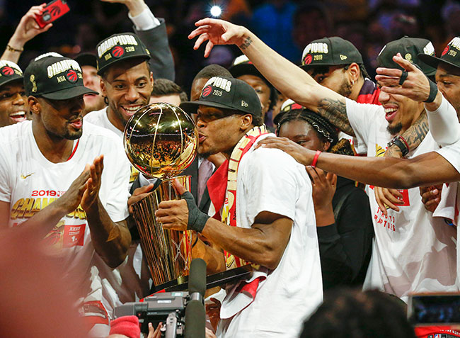 Raptors crowned NBA champions for first time in history