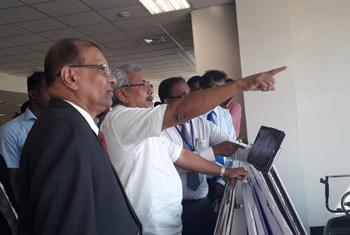 President inspects Katunayake Airport...