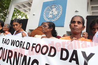 Protest on World Food Day...
