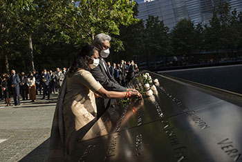 President pays tribute to 9/11 victims...