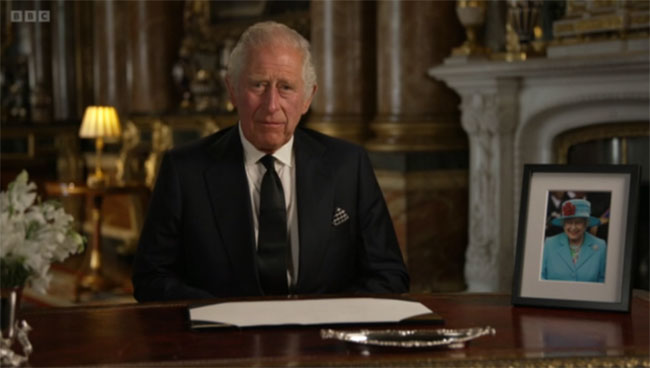 King Charles III’s first address as Britain’s new monarch