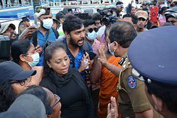 Against the suppression of protesters...