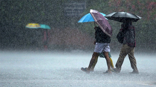 Fairly heavy showers expected in parts of the country