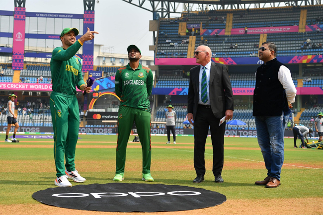 CWC23: South Africa choose to bat first against Bangladesh