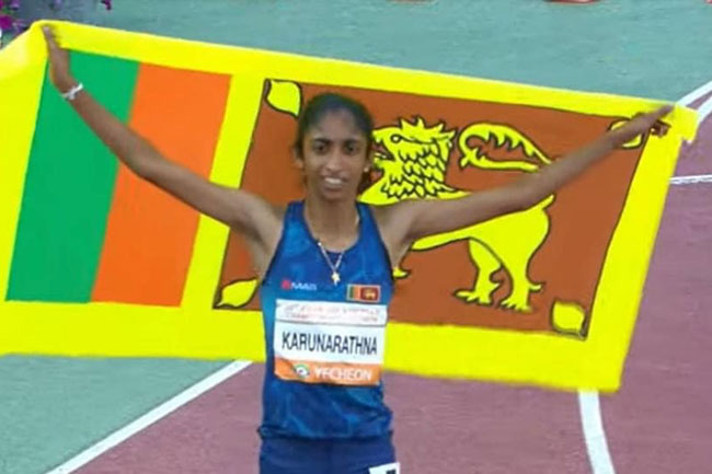 Sri Lanka’s Tharushi wins another gold at Taiwan Athletics Open