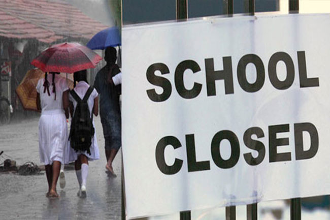 Schools closed in several education zones and divisions